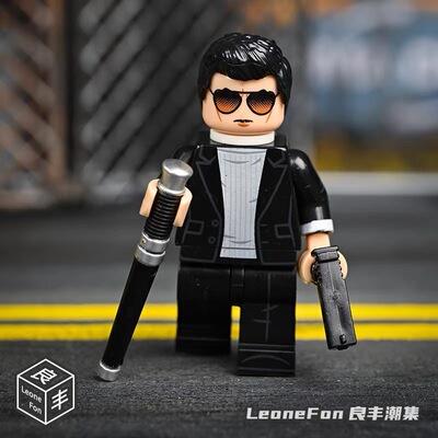 《疾速追杀》约翰威克凯恩第三方人仔积木益智拼装玩具模型摆件