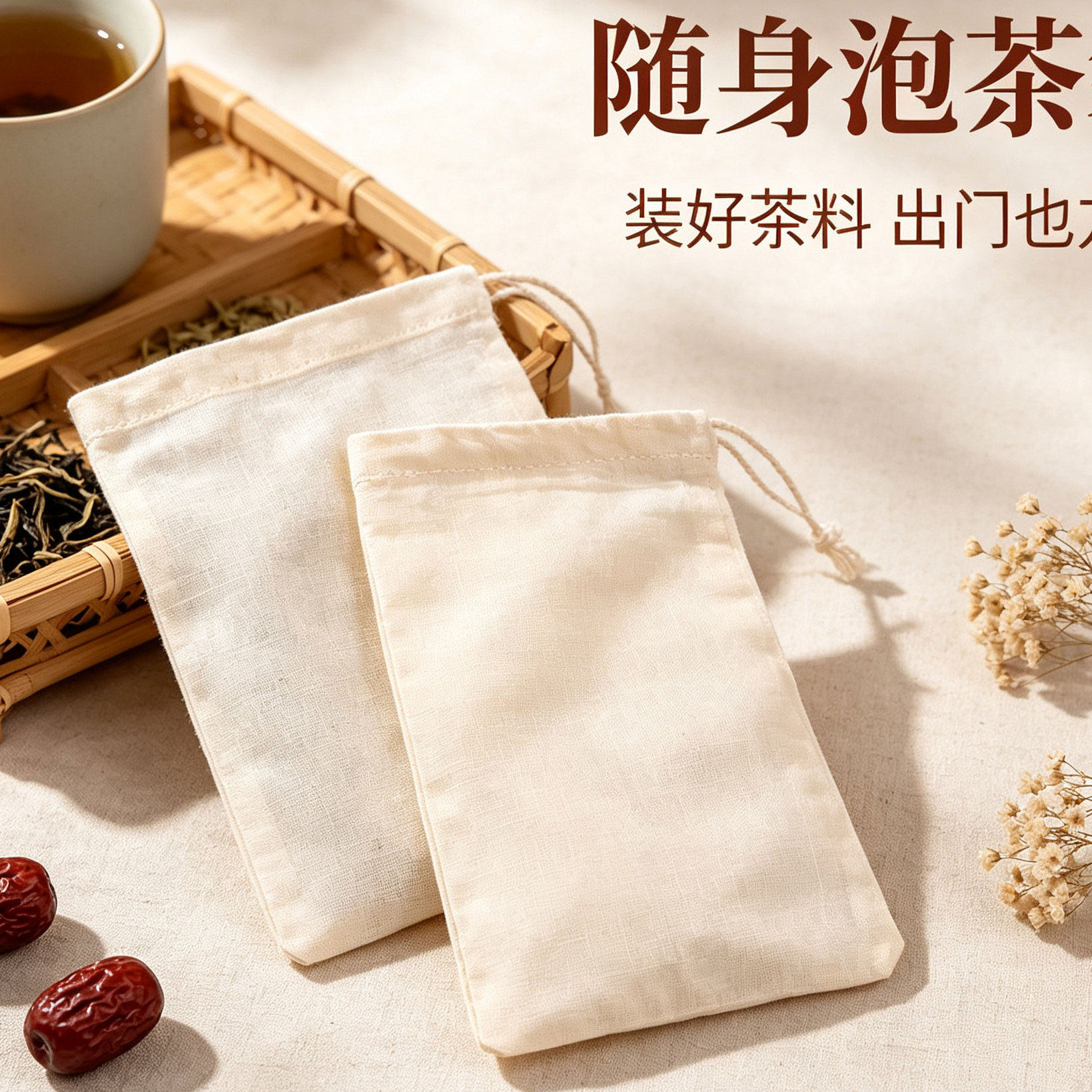 纯棉纱布过滤袋中药煎药袋卤料香料包煲汤隔渣袋家用茶包熬药煲鱼