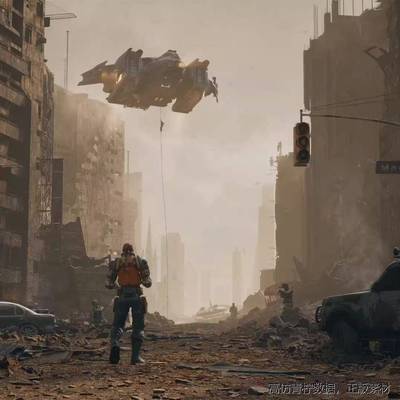 UE场景 UE4 UE5 场景集合 游戏场景 废土风 工厂 废墟 城市 末日