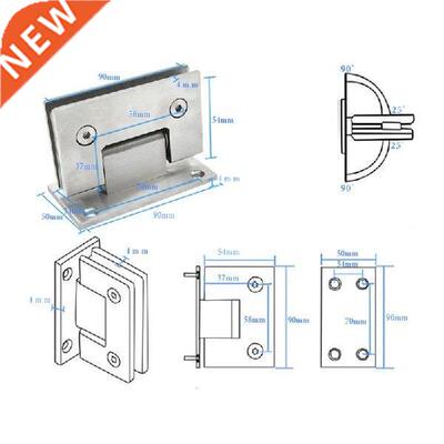 8-12Mm Engsel Pintu Kaca Pintu Kamar Mandi Braket Tanpa
