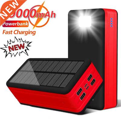 Large Capacity 99000Ah Solar Battery Charger with LED 4USB