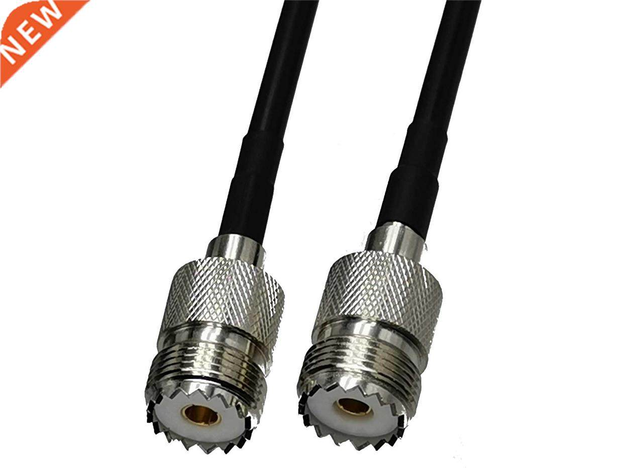 1pcs RG58 UHF Female Jack to UHF SO29 Female Jack RF Coaxia_虎窝淘