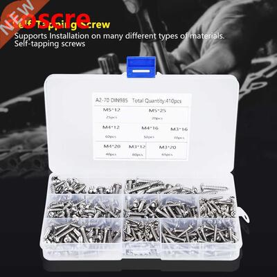 410PCs Self-Tapping Screw Hardware Mixed Set Mini Power Tool