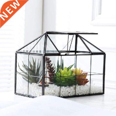 Glass Terrarium Jewelry Box Clear Glass Box Geometrical Box