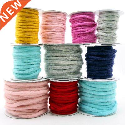 3/7MM Round Wool Ribbons Belt Home Wedding Bouquet DIY