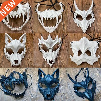 Japanese Halloween Japanese Dragon God Werewolf Mask Cosplay