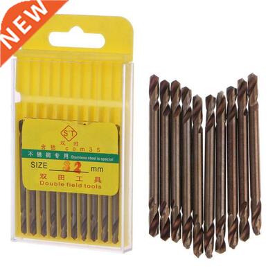 Cobalt M35 HSS Drill Bit Set 10 Piece 1/8 Inch Double Ended