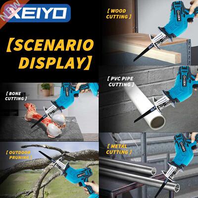 Cordless Electric Saber Saw Reciprocating Blade Saw for Mak