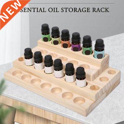11/30/49 Slots Essentil Oil Disply Stnds Wood Cosmetic