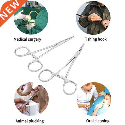 12.5/16/18CM Stainless Steel Hemostatic Forceps Pet Hair Fis