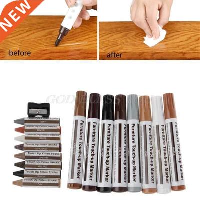 17Pcs Furniture Touch Up Kit Mkers Filler Sticks Wood Sc