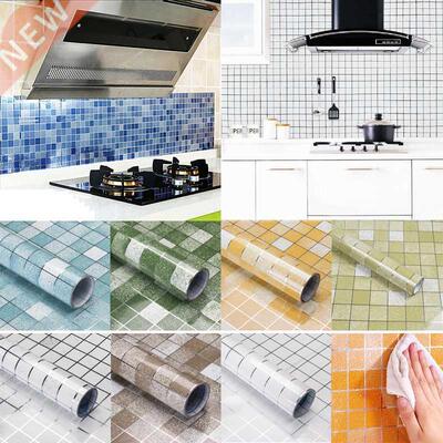 Kitchen Oil-proof Self Aesive Stickers Bathroom Floor