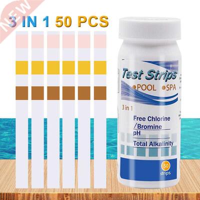 50Pcs -In-1 Swimming Pool Residual Chlorine PH Value Alkali