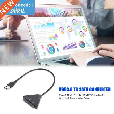 15 Pin Adapter Cable +2.5/.5 inch Hard Disk Drive Laptop US