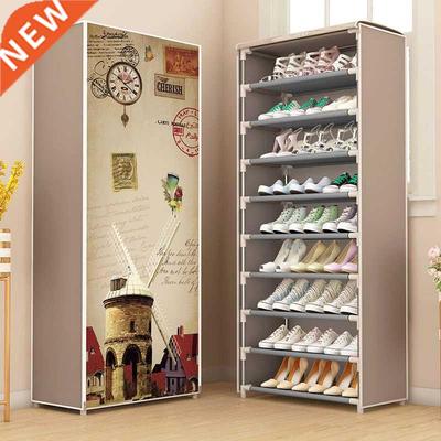Simple Dustproof Shoe Rack Easy to Install Nonwoven Shoes St