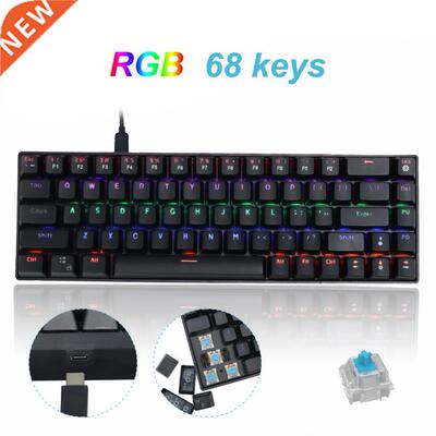 DK68 Mechanical Keyboard Blue Axle Mixed Backlight Waterproo