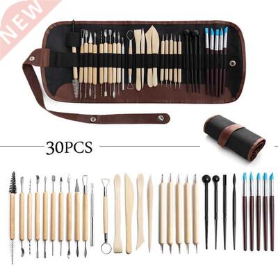 30pcs  Clay Pottery Tool Set Drill Pen Ceramics Sculpting