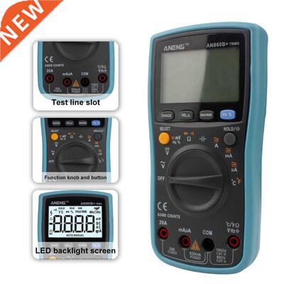 AN860B+ LCD 6000 Counts Digital Multimeter Backlight AC/DC