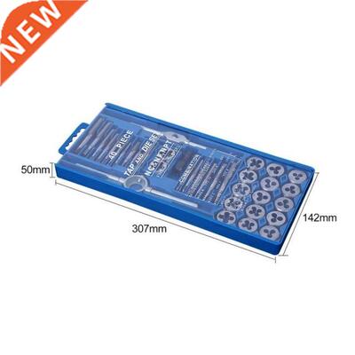 40PCS tap die set M3-M12 Screw Thread Metric Taps wrench Di