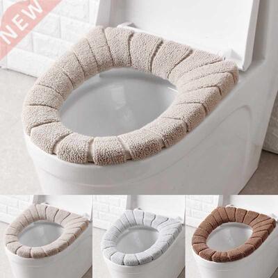 Toilet Seat Cover Warm Soft Acrylic Washable Mat Home Decor