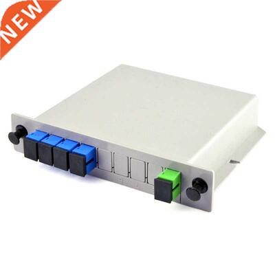 Lot Fiber Splitter SC UPC 1X4 Fiber Optic FTTH Cassette Box