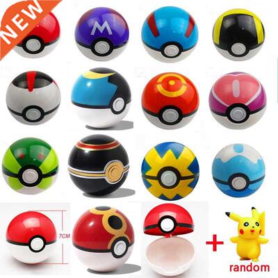 1Pc Pokeball + 1pc Free Random Figures Inside 1:1 Anime Acti