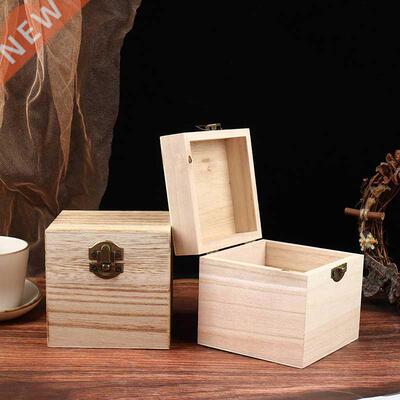 1PC Retro Wooden Box Postcard Storage Organizer Box Retro Je