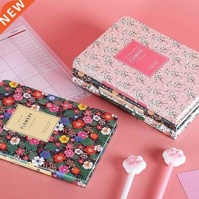 2021 Daily Weekly Monthly Planner A5 Flowery Notebook Time M