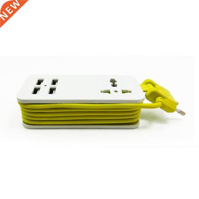 Extension Electrical Socket Charging Ports USB Travel Househ