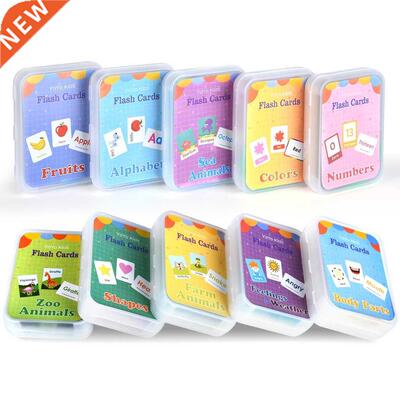 Kids Montessori Baby Learn English Word Card Flashcards Cogn