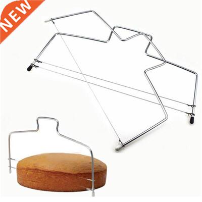 Double Wire Cake Cutter Slicer Adjustable 2 Line Stainless S