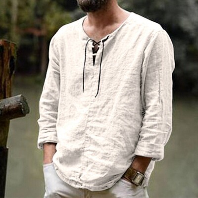 Long sleeve casual top men's T-shirt长袖休闲上衣男长袖T恤