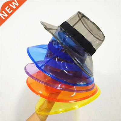 Solid Transparent Women's Buckets Hats Caps Girls Gorras Lad