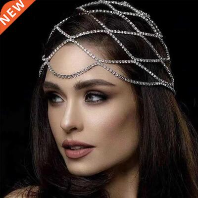 Stonefans Multi-layer Mesh Bridal Headband Full Rhinestone H