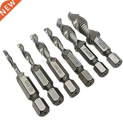 6pcs M3-M10 Hss Drill Tap Countersink Deburr Set Metric Dril