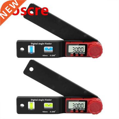 180mm Angle Ruler Inclinometer Bubble Level Goniometer Protr