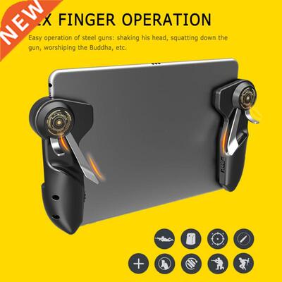Mobile Pubg Game Controller Six Finger Game Joystick Handle