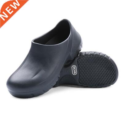 Man Chef Shoes Kitchen Cook Shoes Black Clogs Working Hospit