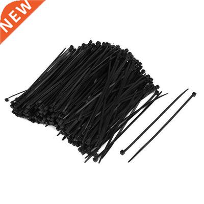 Self-Locking Wire Cable Zip Ties, 4mmx150mm, 500pcs, Black