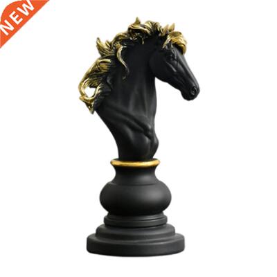 Chess Statue Decor Resin Piece Chess Sculpture Ornament -
