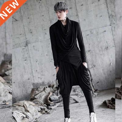 Outono inverno masculino lado borlas punk hip hop harem cal?