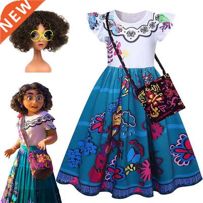Girls Encanto Charm Dresses Carnival Summer New Children Pri