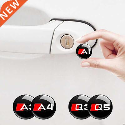 4pcs Car Lock Keyhole Stickers Decoration Protection Accesso