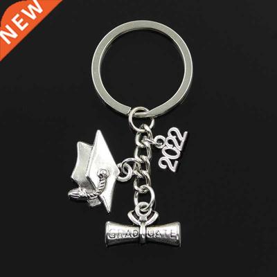 Fashion 30mm Key Chain Keychain Jewelry Silver Color Graduat