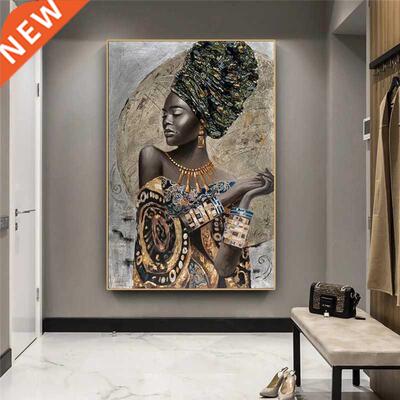 African Black Woman Graffiti Art Posters And Prints Abstract