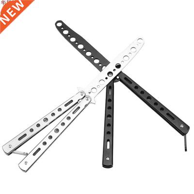 Stainless Steel Training Knife Butterfly Style Dull Blade Kn