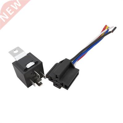 1Pcs JD2914 Car Relay with Socket Wires 24V 40A 5 Pin Automo