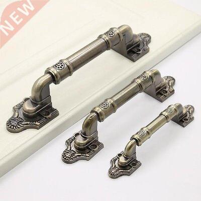 Vintage Bronze Black Cabinet Handles Hollow Out Birdcage