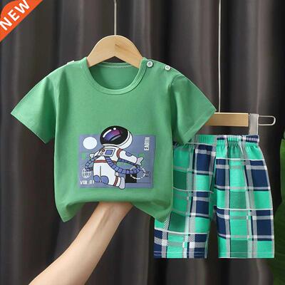 Kids Co Boy Summer Clothes 2022 Thin Suit Baby Fashion Sho