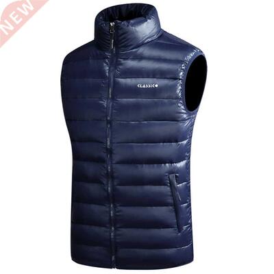 Winter Warm Down Vest For Men Autumn Casual Male White Duck